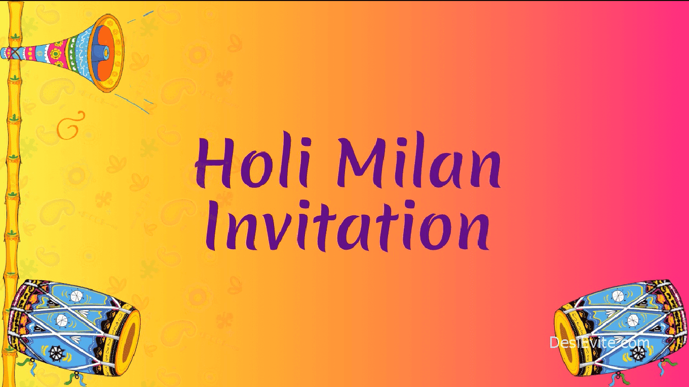 Holi Milan Invitation Card In Hindi Free Download - Infoupdate.org