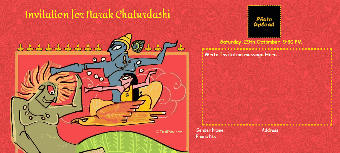 celebrate Narakchturdashi