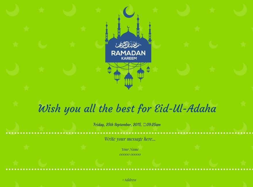English Eid al Fitr/Ramdan