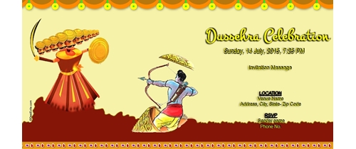 Free Dussehra Invitation Card & Online Invitations