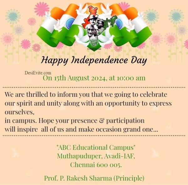 free Independence Day Invitation Card & Online Invitations