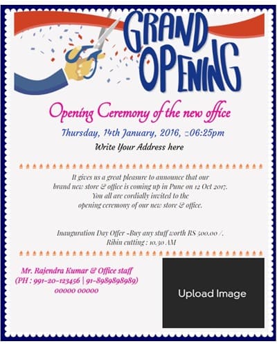 free Office Inauguration/Opening Invitation Card & Online Invitations free Office Inauguration/Opening Invitation Card & Online Invitations