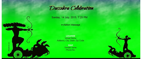 free Dussehra Invitation Card & Online Invitations