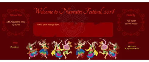 free Navratri Festival Invitation Card & Online Invitations