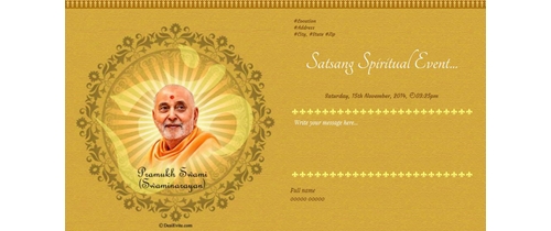 free Sat Sangh Sabha Invitation Card & Online Invitations